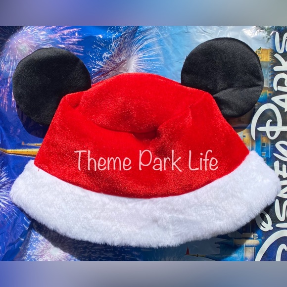Disney | Accessories | Disney Parks 224 Christmas Mickey Plush Ears ...